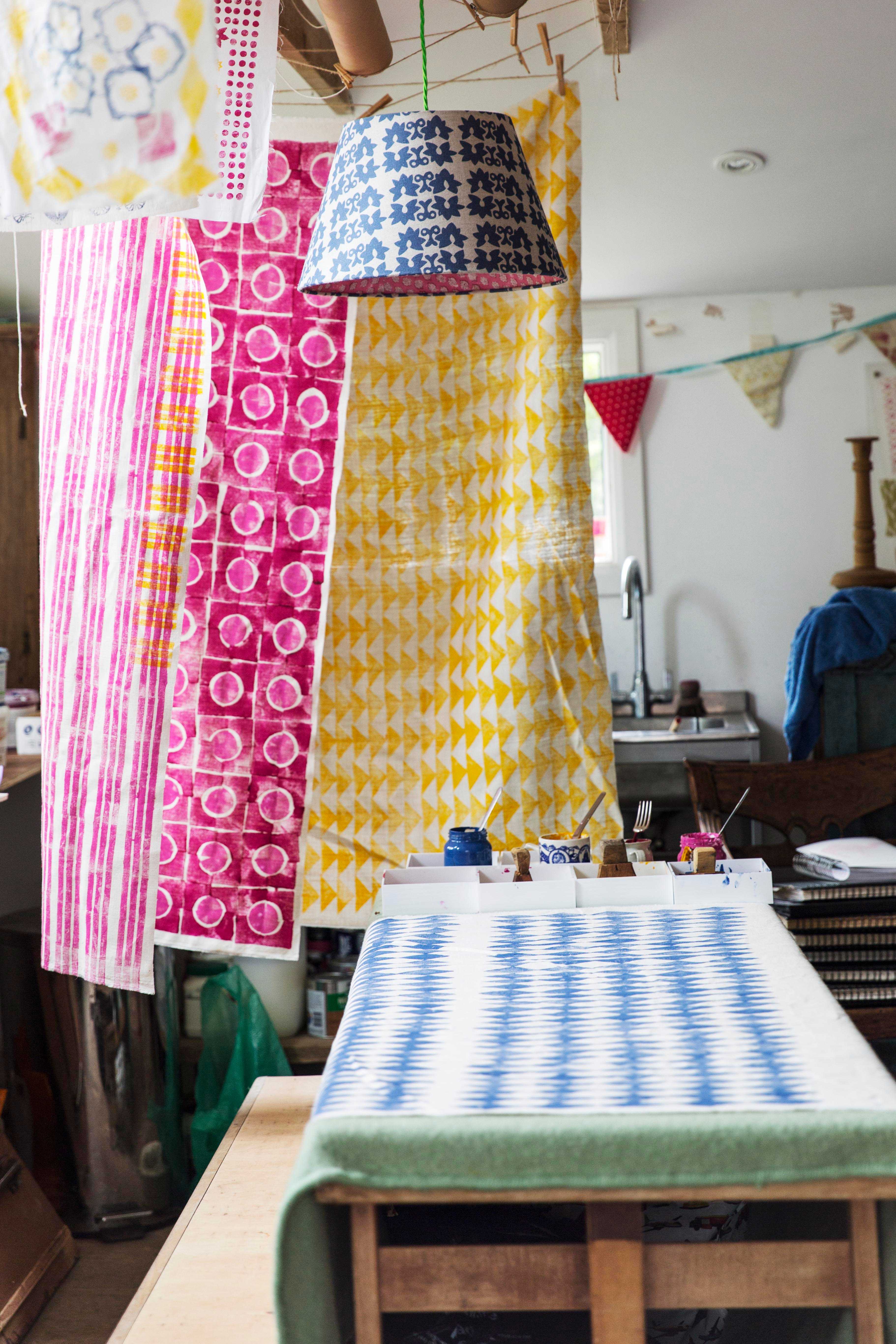 Kiss House: Interview with Molly Mahon — hand block printer